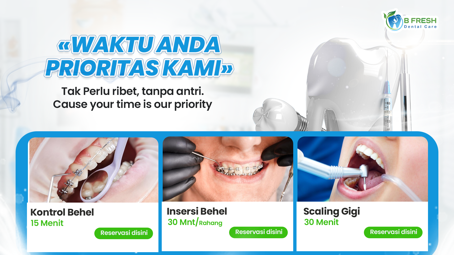 B Fresh Dental Care | Dokter Gigi Sidoarjo Surabaya Gresik Malang Pasuruan
